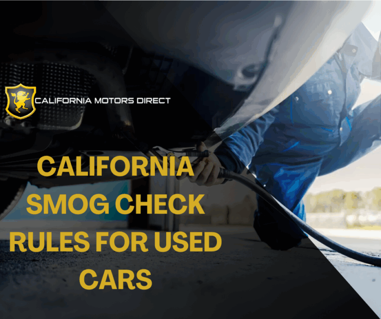 California Smog Check Rules for Used Cars